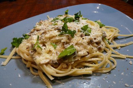 RETETE DE POST. PASTE CU CIUPERCI SI VERDEATA